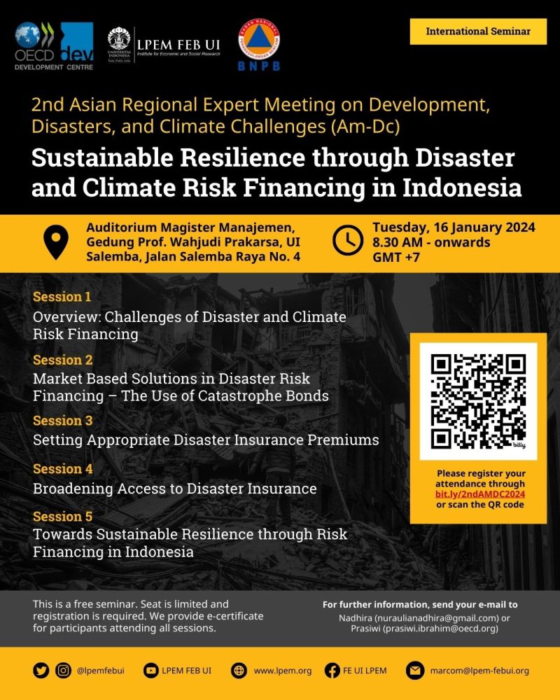 [PUBLIC SEMINAR] Sustainable Resilience Through Disaster and Climate ...